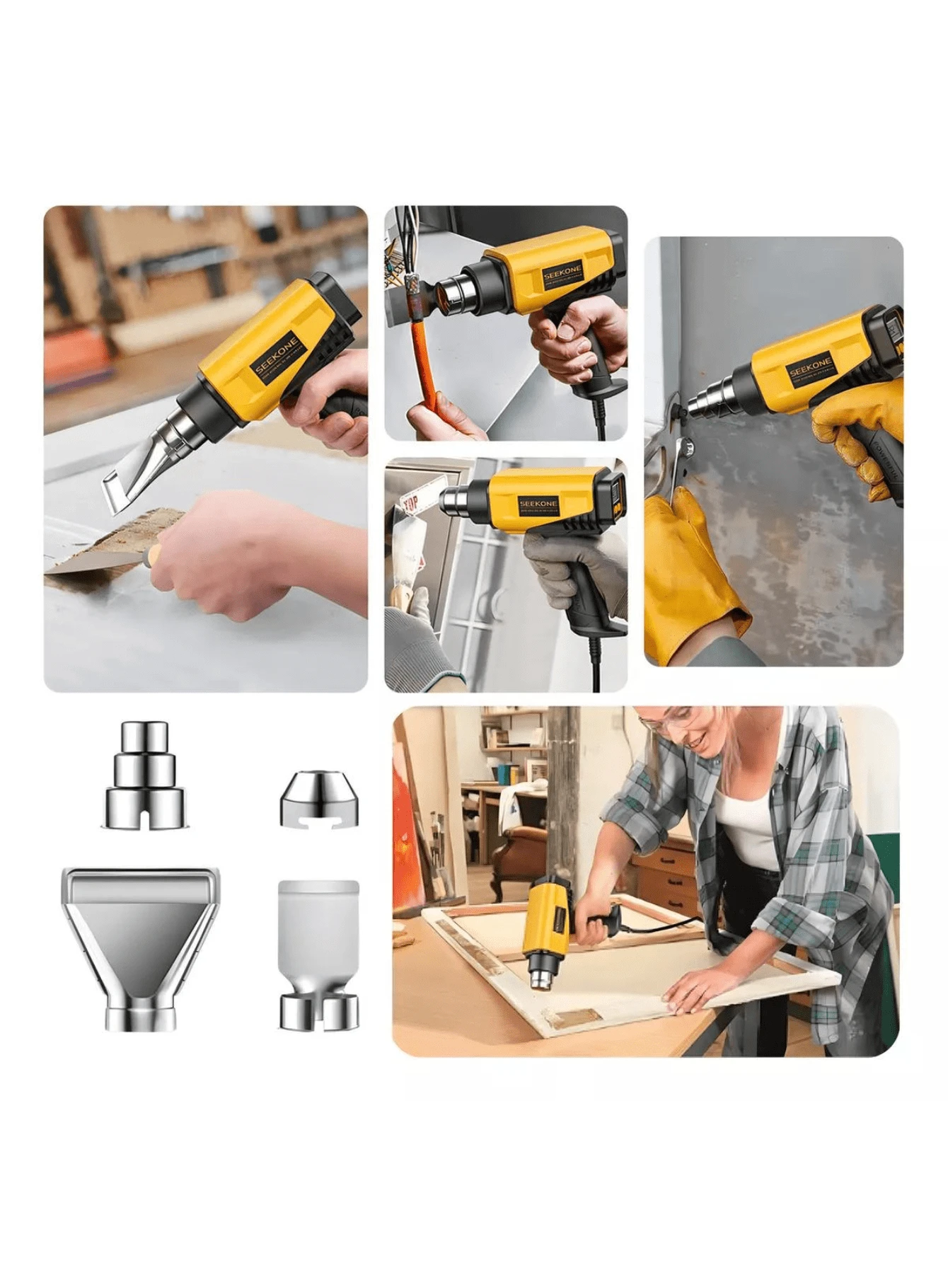 Hot Air Guns Thermal Blower 1800W 110 Volts For Crafts, PVC ...