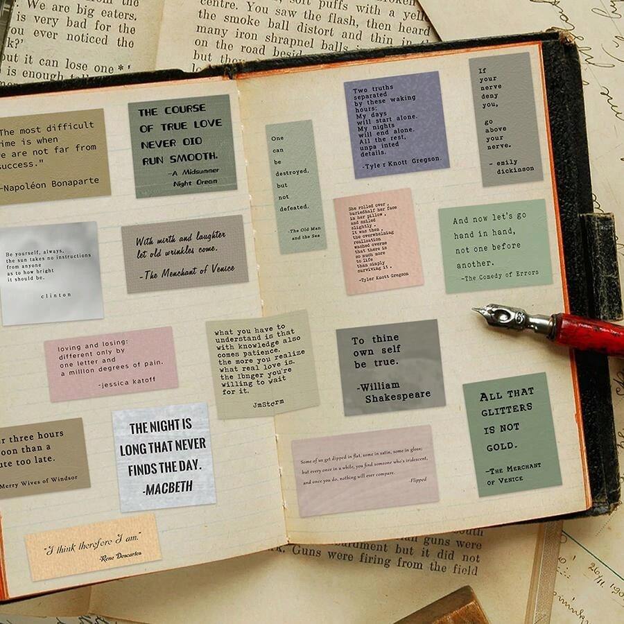 80pcs Retro Inspirational Quotes Sticker Set For Luggage, Skateboard ...