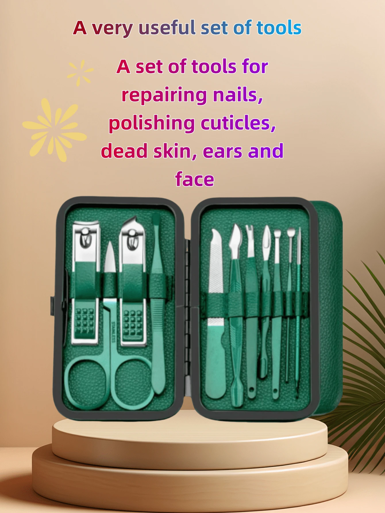Juego de manicura, cortaúñas y pedicura - Manicura de acero inoxidable ...