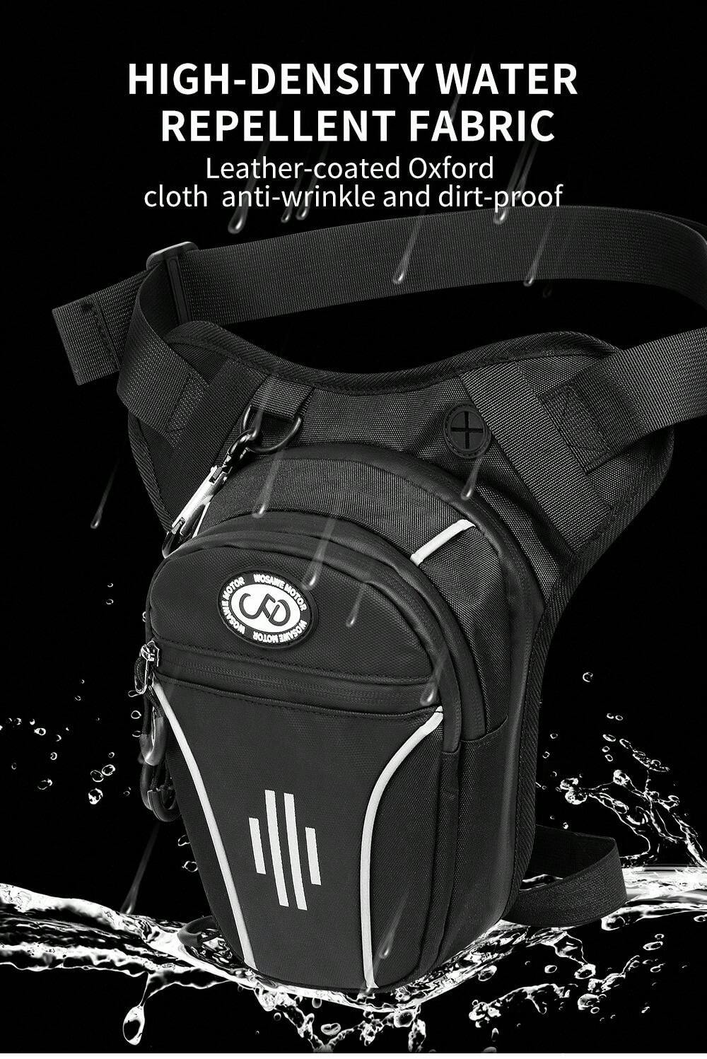 WOSAWE WOSAWE Motorcycle Rider Leg Bag Portable Bike Messenger Bag Men ...