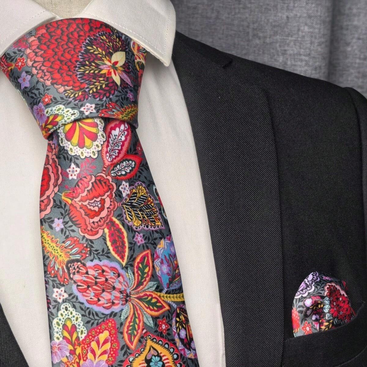 1pc/2pcs/3pcs Men's Classic 8cm (3.15inch) Floral Print Tie, Slim Satin ...