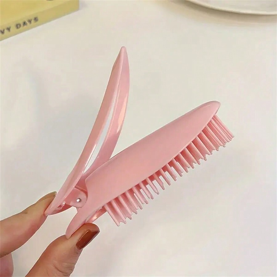 Hollow Rib Hair Comb - Square Jelly Design, Creating A Smooth And ...