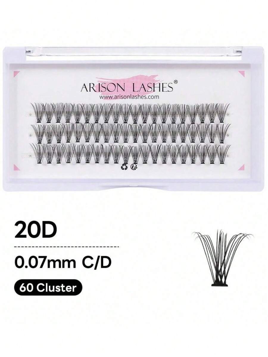 Arison 3Rzędy 20D 120 SZT. Podgrzewane Rzęsy Osobiste DIY Różnej ...