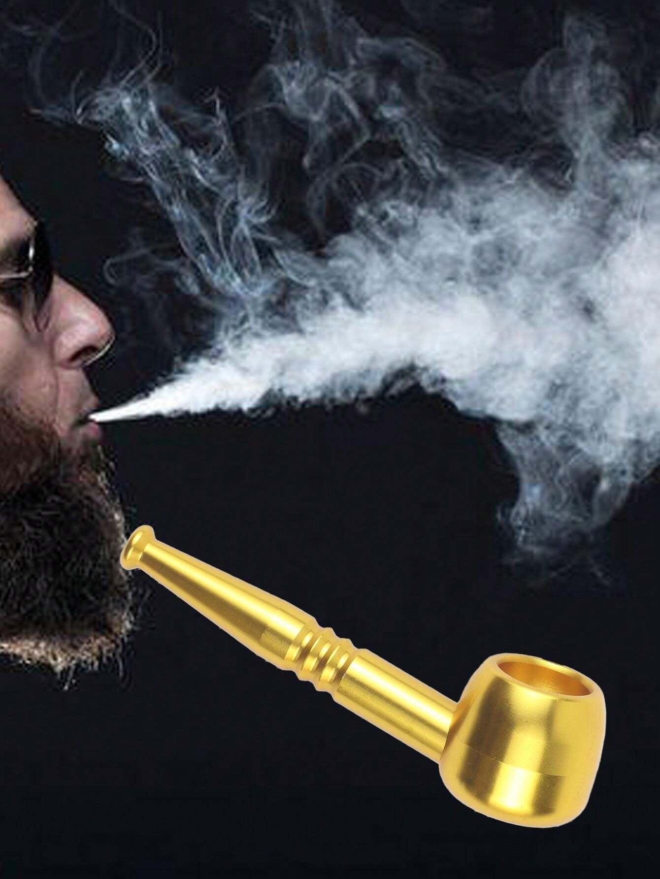 1 Pc Classic Style Metal Pipe Portable Handmade Traditional Pipe, All ...