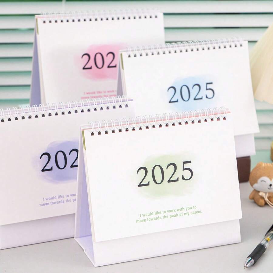 ปฏิทินตั้งโต๊ะ 2025 พิมพ์ลายตรวจสอบ ของแต่งโต๊ะ ปฏิทินบัญชี | SHEIN TH