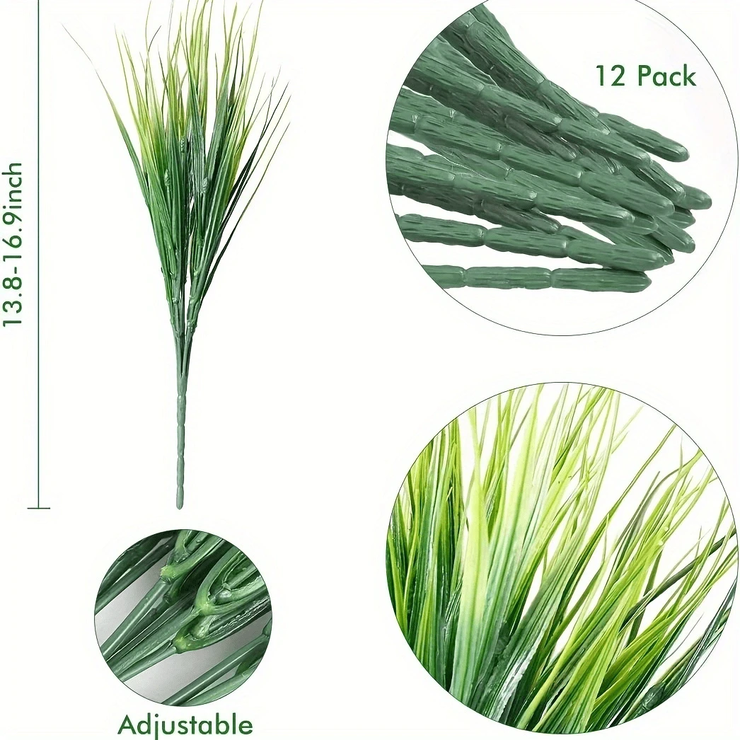 10bunches Artificial Wheat Grass Plants, Adjustable Branches ...