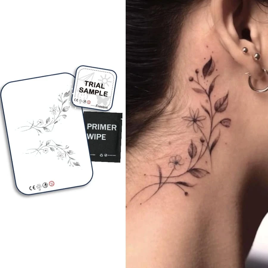 1 Kit Revolutionary Technology Tattoos, Semi-Permanent Tattoos, Flowers ...