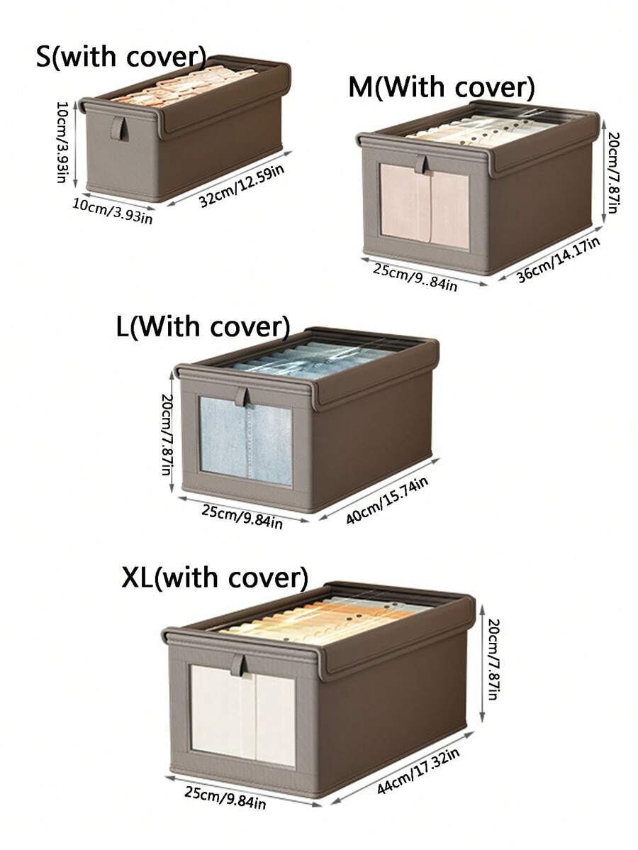 Reinforced Foldable Linen Storage Basket Cloth Can Be Window Wardrobe Storage Frame Large