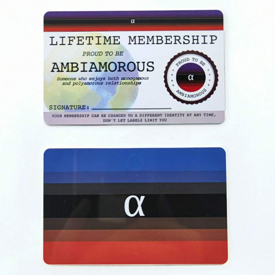 LGBTQIA Identity Card LGBT Pride Cards Lifetime Membership Card Perfect ...