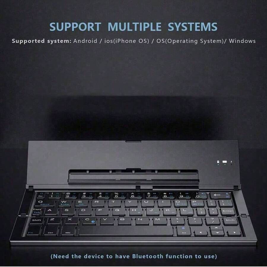 JOMAA Jomaa Folding Wireless Keyboard Rechargeable Foldable Wireless ...
