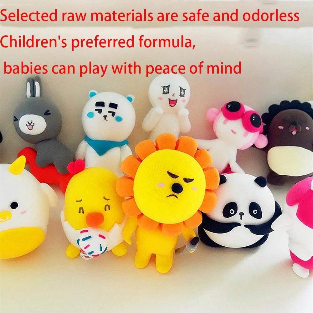 Set di argilla leggera, fango spaziale in gomma, 36 colori di argilla ...