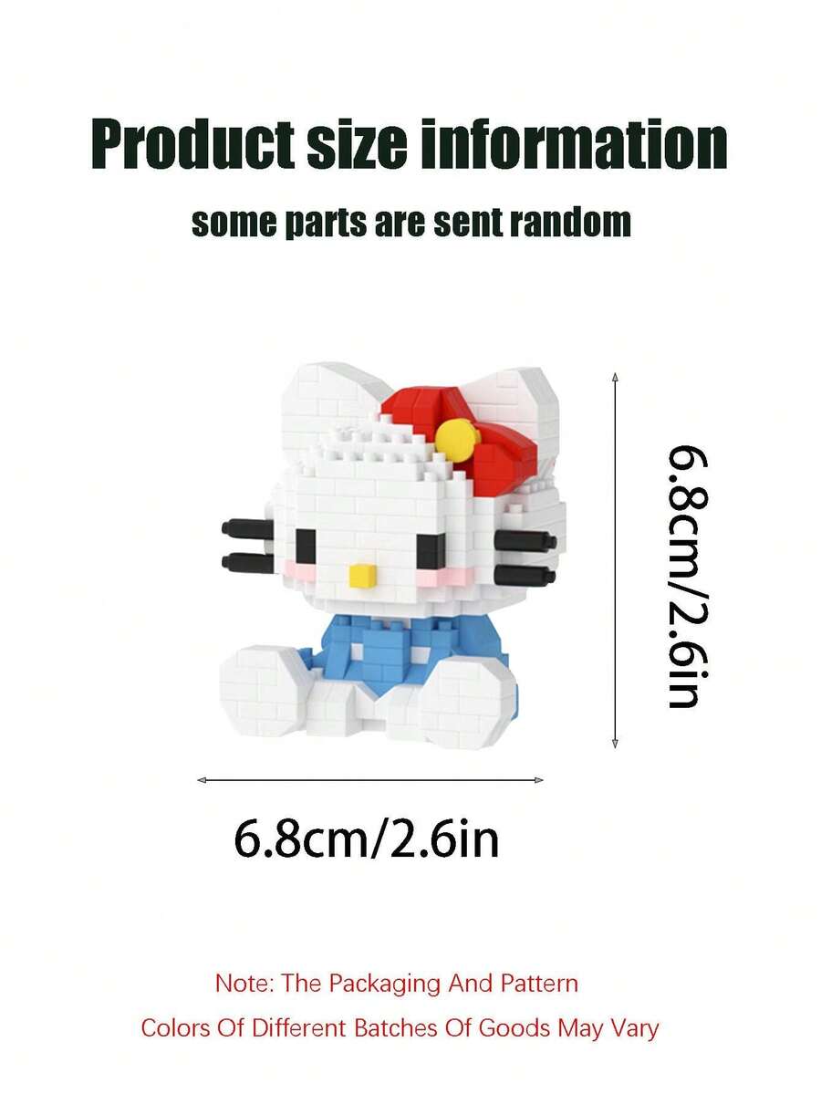 Cute Building Block Kawaii Cartoon Building Block Assembly Toy Holiday ...