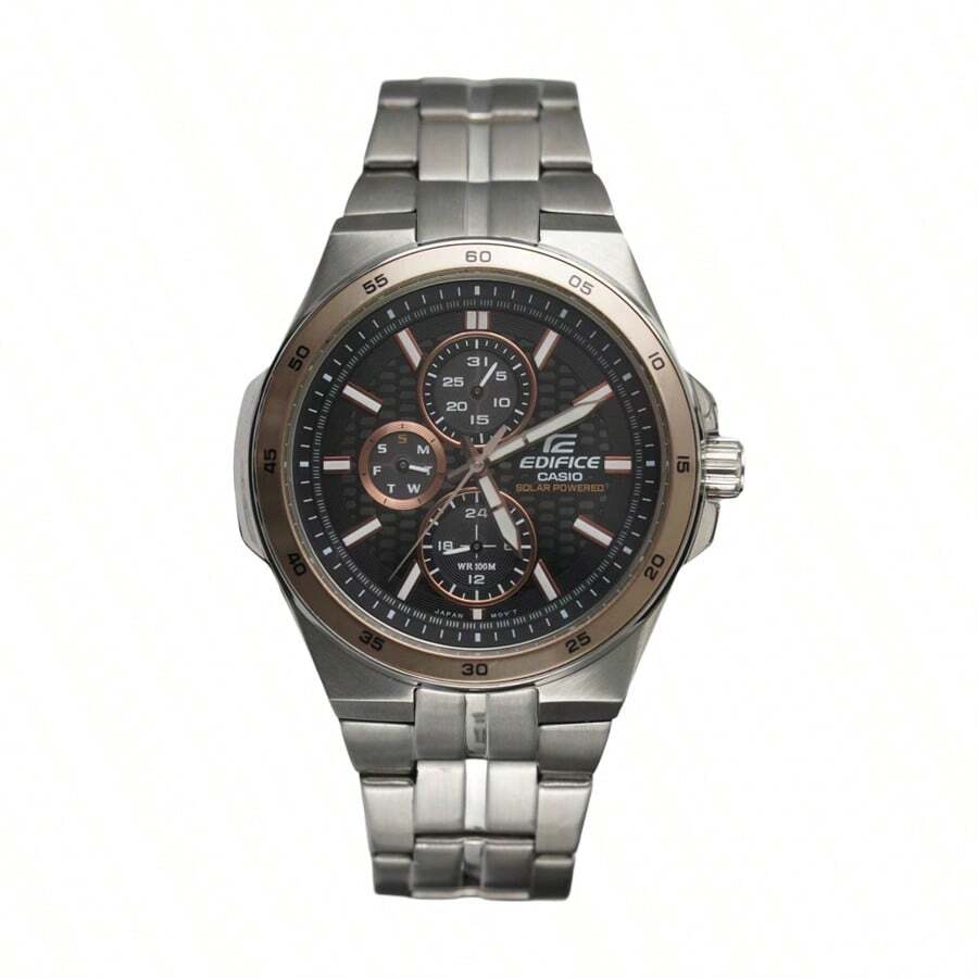 Casio Dynamic Fashion Three-Eye Light Kinetic Energy Waterproof Men's ...