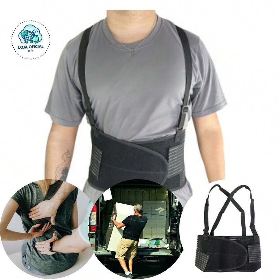 Reinforced Ergonomic Belt Abdominal Spine Protection Posture Work Gym ...