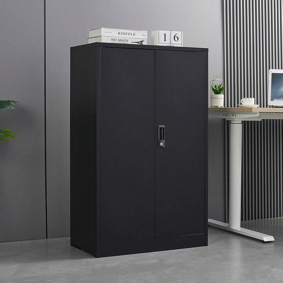 Black Steel Office Data Cabinet, File Cabinet, Data Cabinet, Split ...