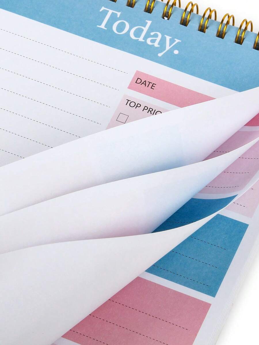 A Set Of English Daily, Weekly And Monthly B5 Notebooks With Concise ...