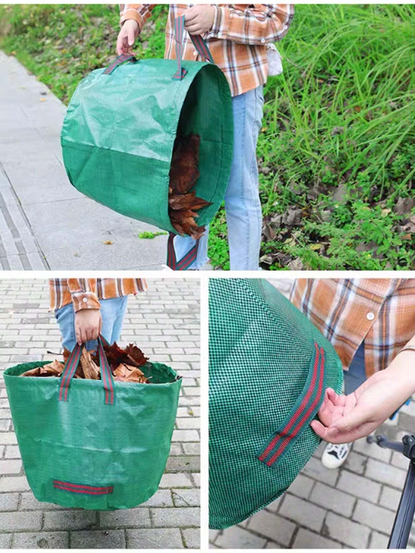 Outdoor Waterproof Large Capacity Leaf Storage Bag, Foldable Garden ...