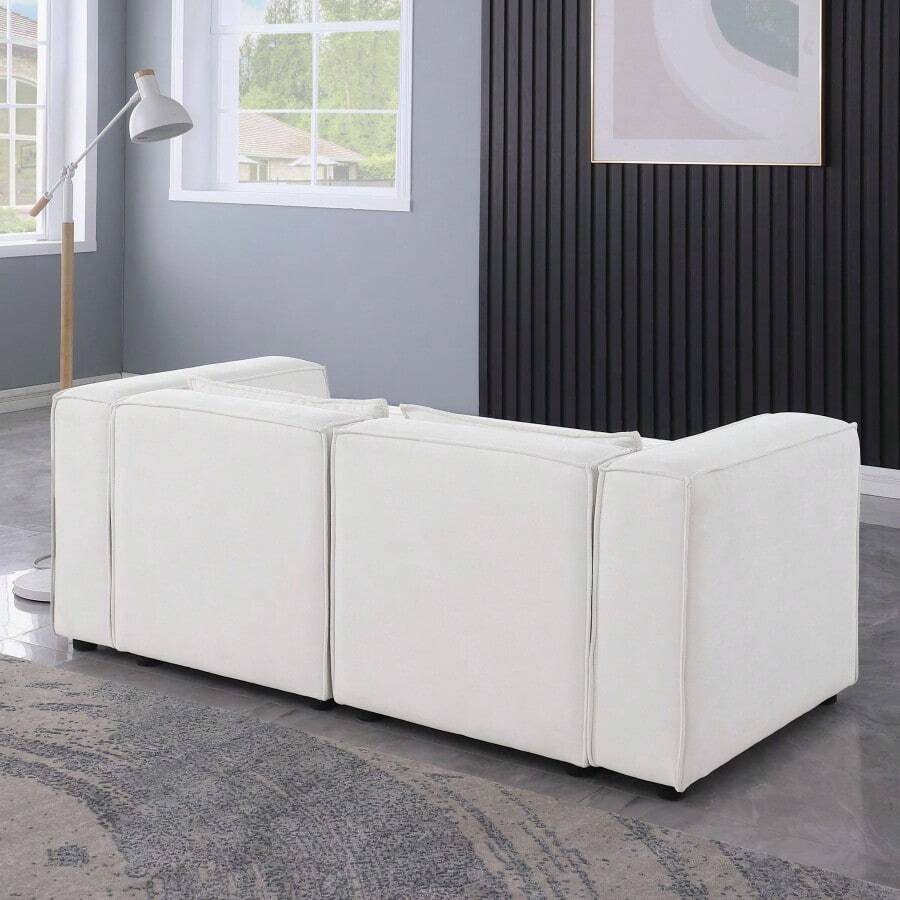 Sofá modular de tela de chenilla BEIGE, simple y elegante, el asiento y ...