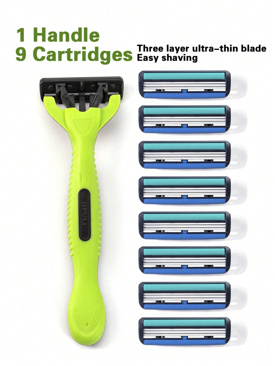 jifuli Men Women Manual Hair Removal Shaving 3-Layer Stainless Steel ...