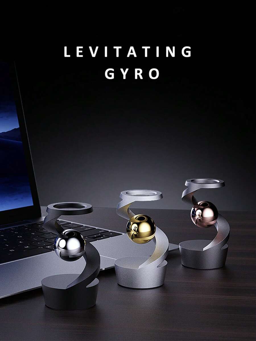 Creative Desk Floating Gyro Ornament - Rotating Spinner Stress Relief ...