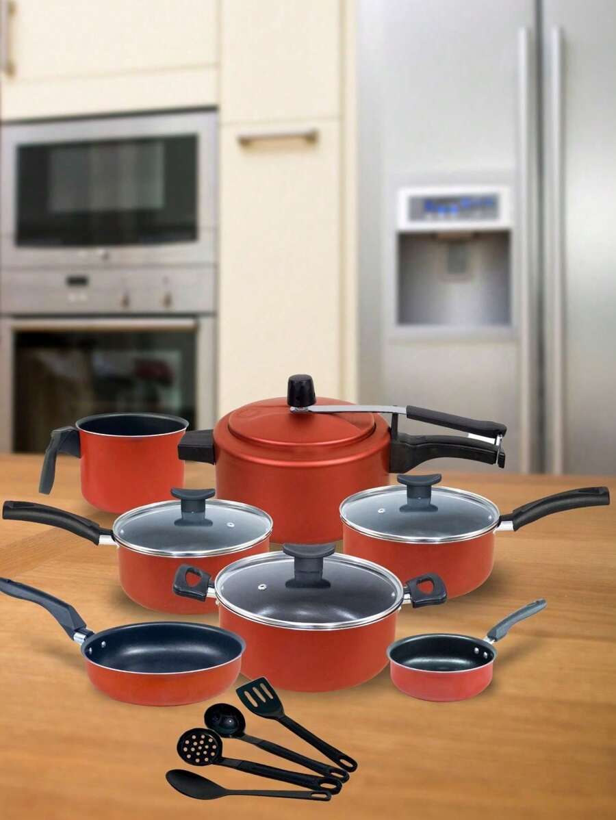 Berlin Non-Stick Teflon Cookware Set With 4 Cutlery Sets And 2.5-Liter ...
