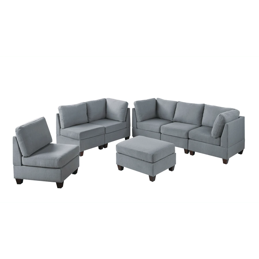 MODULAR SET - 7PC In Gray | SHEIN USA