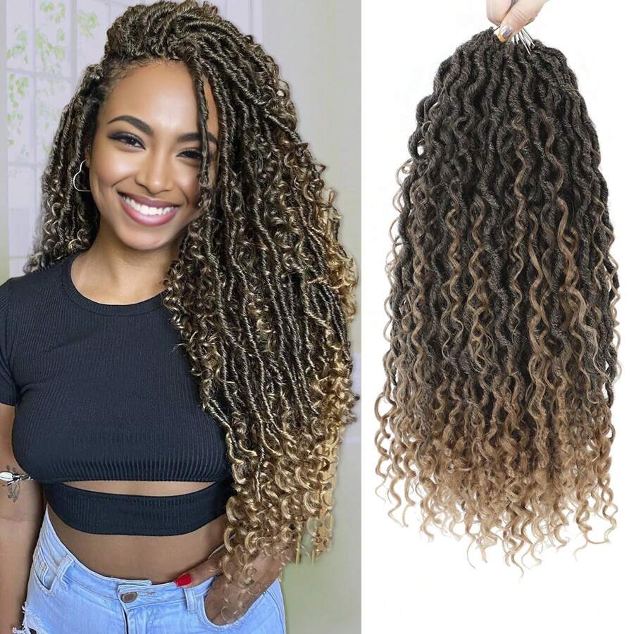 Faux Locs Crochet Hair 18 Inch Goddess Locs Crochet Hair For Women 8 ...