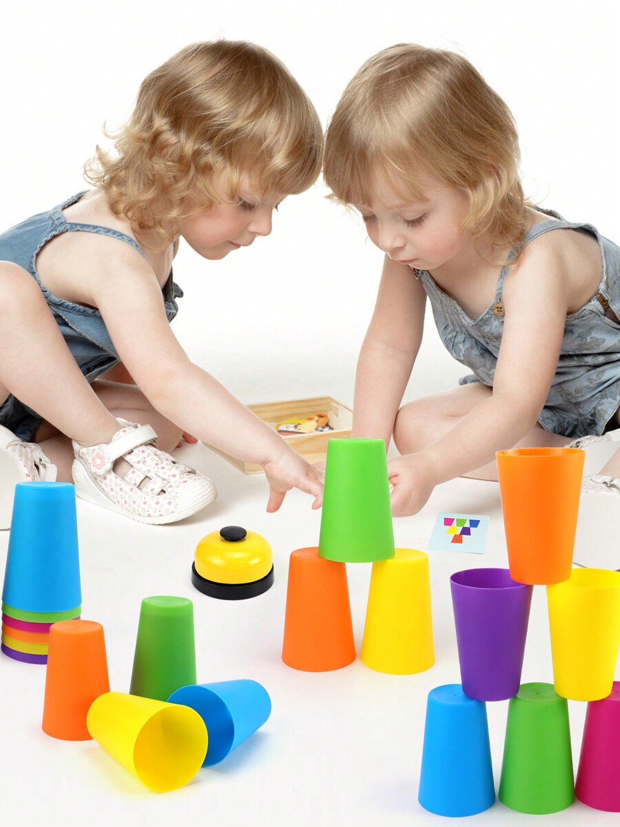 Quick Stacking Cups Games Set For Kids, Classic Speed Matching Cups ...