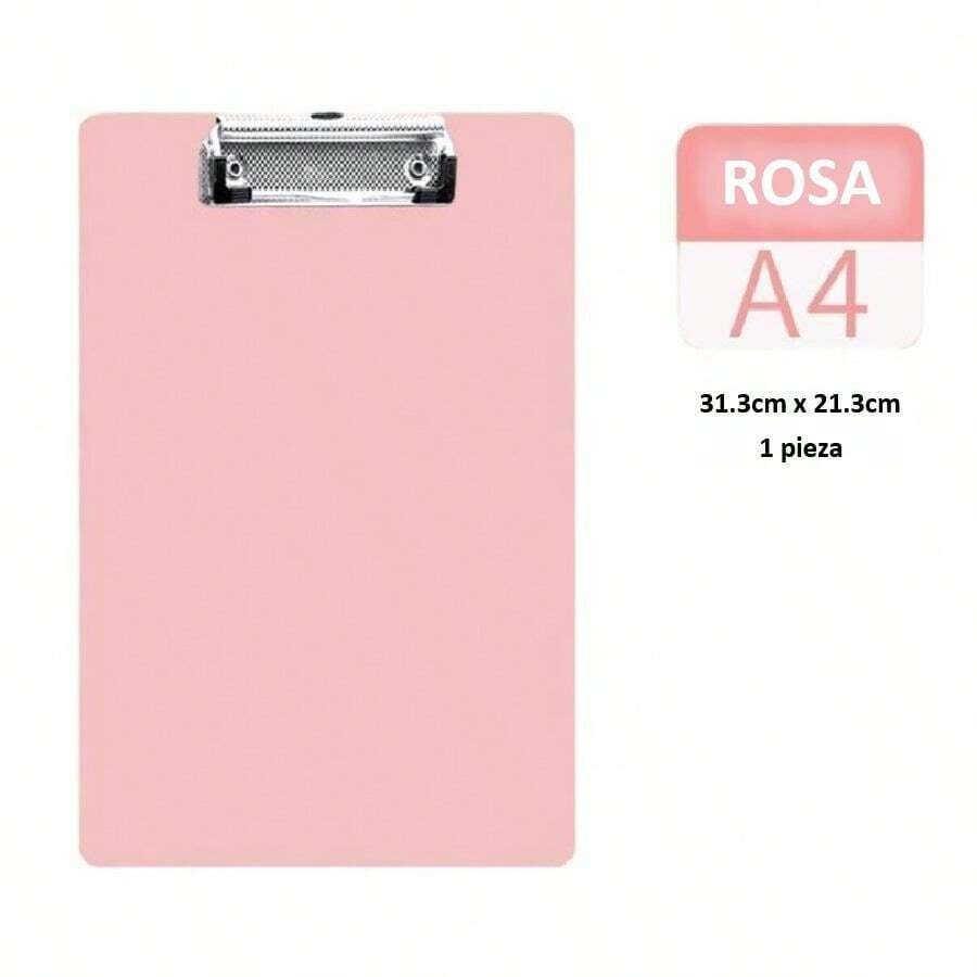 Tabla con soporte ideal para escribir, Tabla porta documentos con clip metálico de alta ...