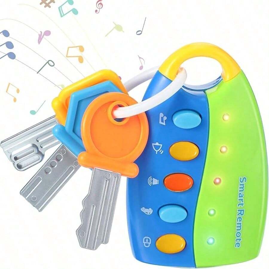 Music Intelligent Remote Control Key Toy Fake Car Toy Key With Sound ...
