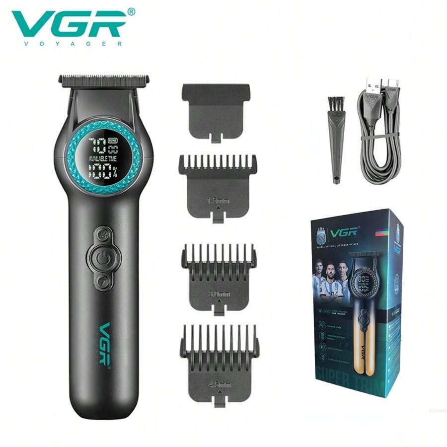 VGR Hair Clipper Cordless Hair Trimmer Rechargeable Hair Cutting ...