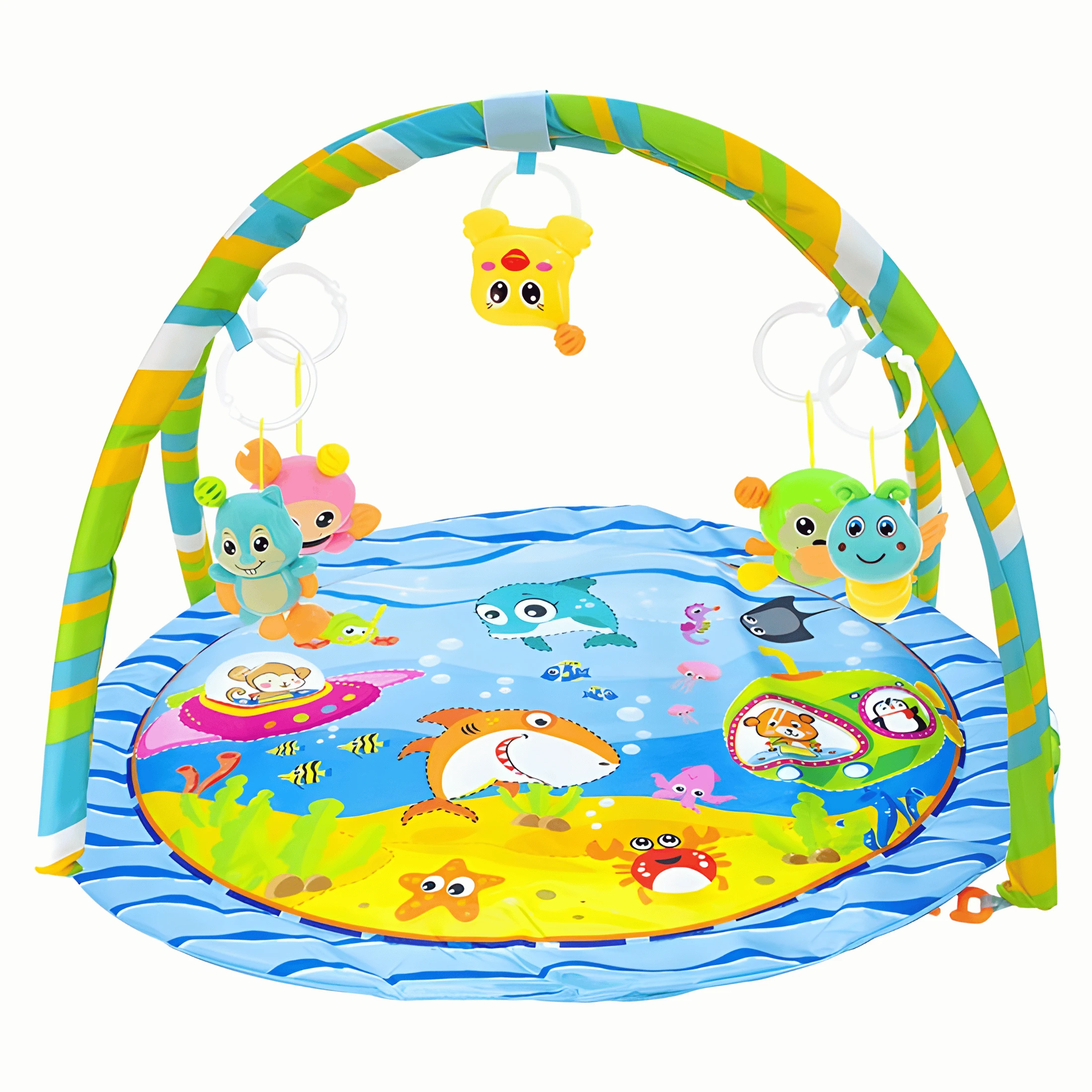 Baby Activity Mat With Colorful Rattle: Stimulate Your Baby's Growth ...