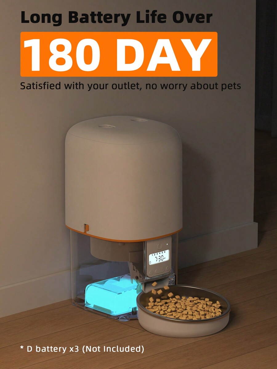 New USB Powered Pet Smart Feeder With 135oz Large Capacity Semi ...