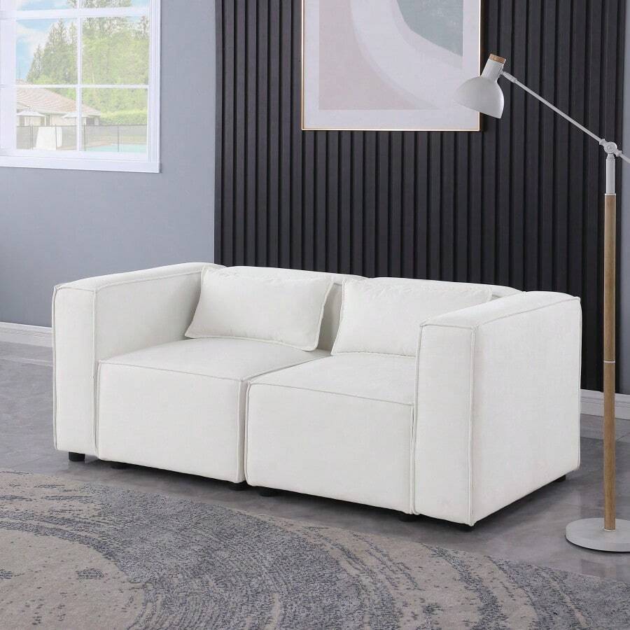 Sofá modular de tela de chenilla BEIGE, simple y elegante, el asiento y ...