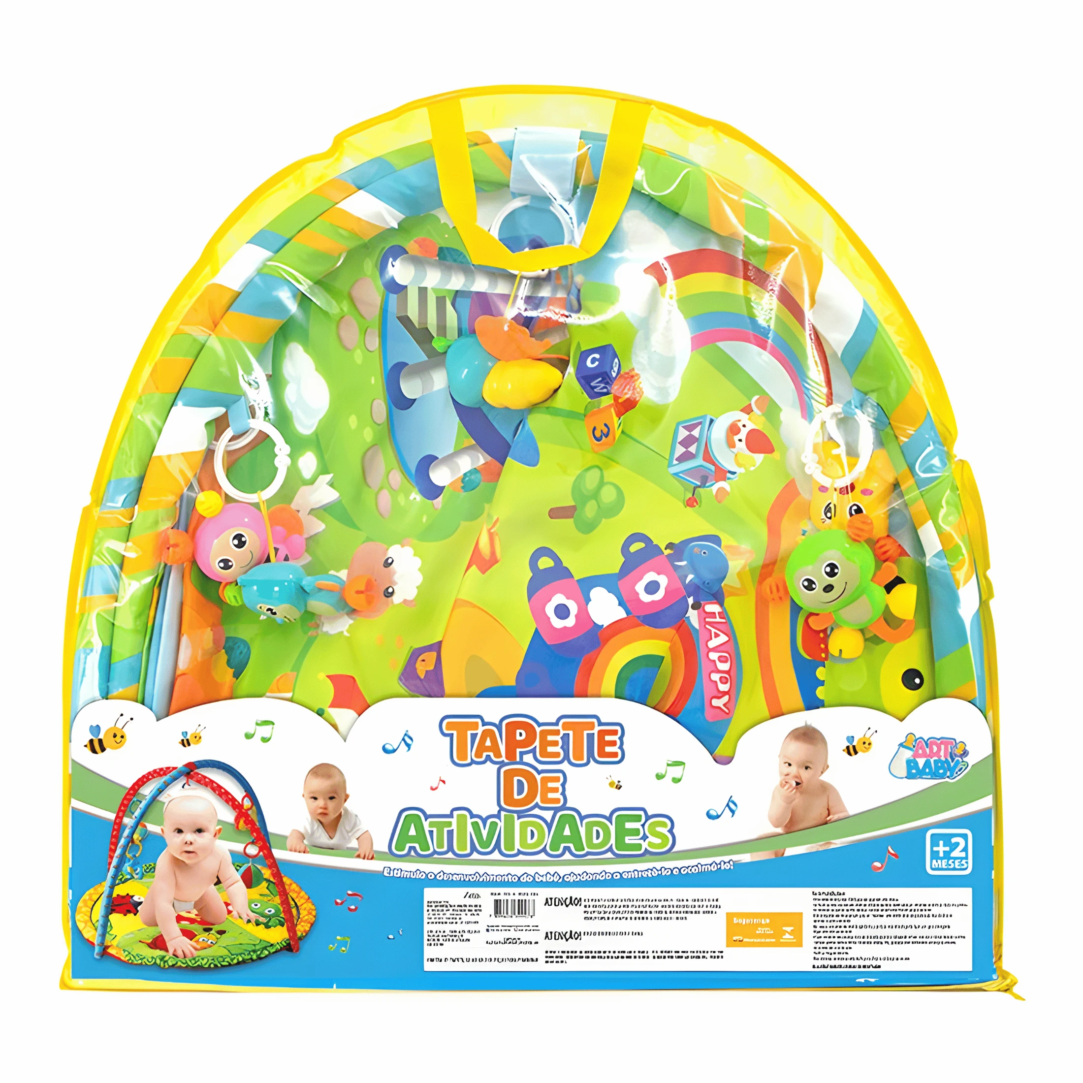 Baby Activity Mat With Colorful Rattle: Stimulate Your Baby's Growth ...