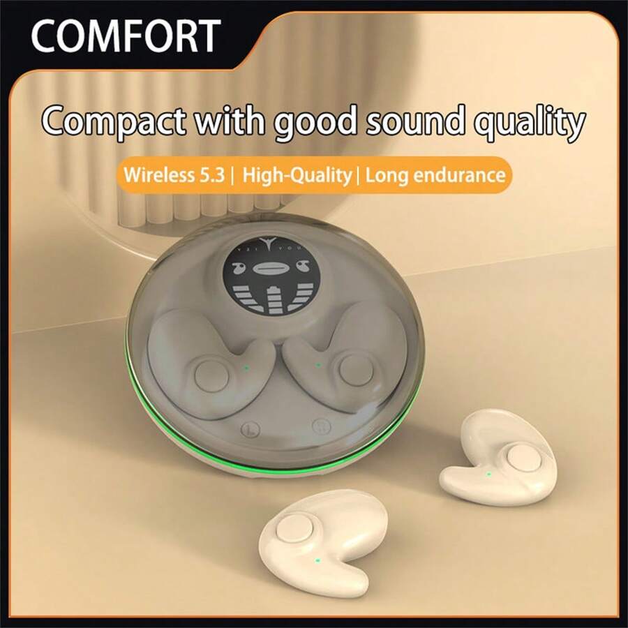 Ultra-Thin Sleeping Headphones 5.3 Wireless Bluetooth Headset Invisible ...