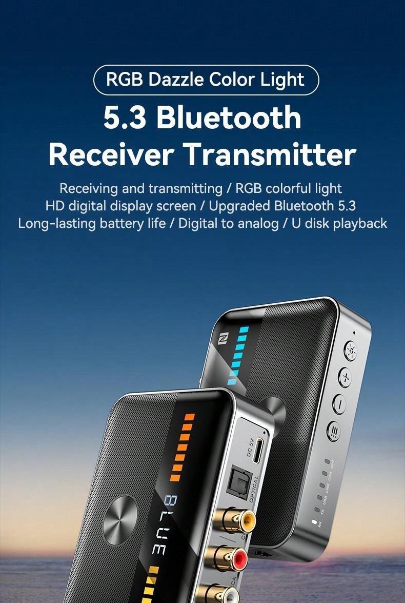 5.3GHz 2-In-1 Wireless Adapter Receiver, Audio Wireless Receiver With ...