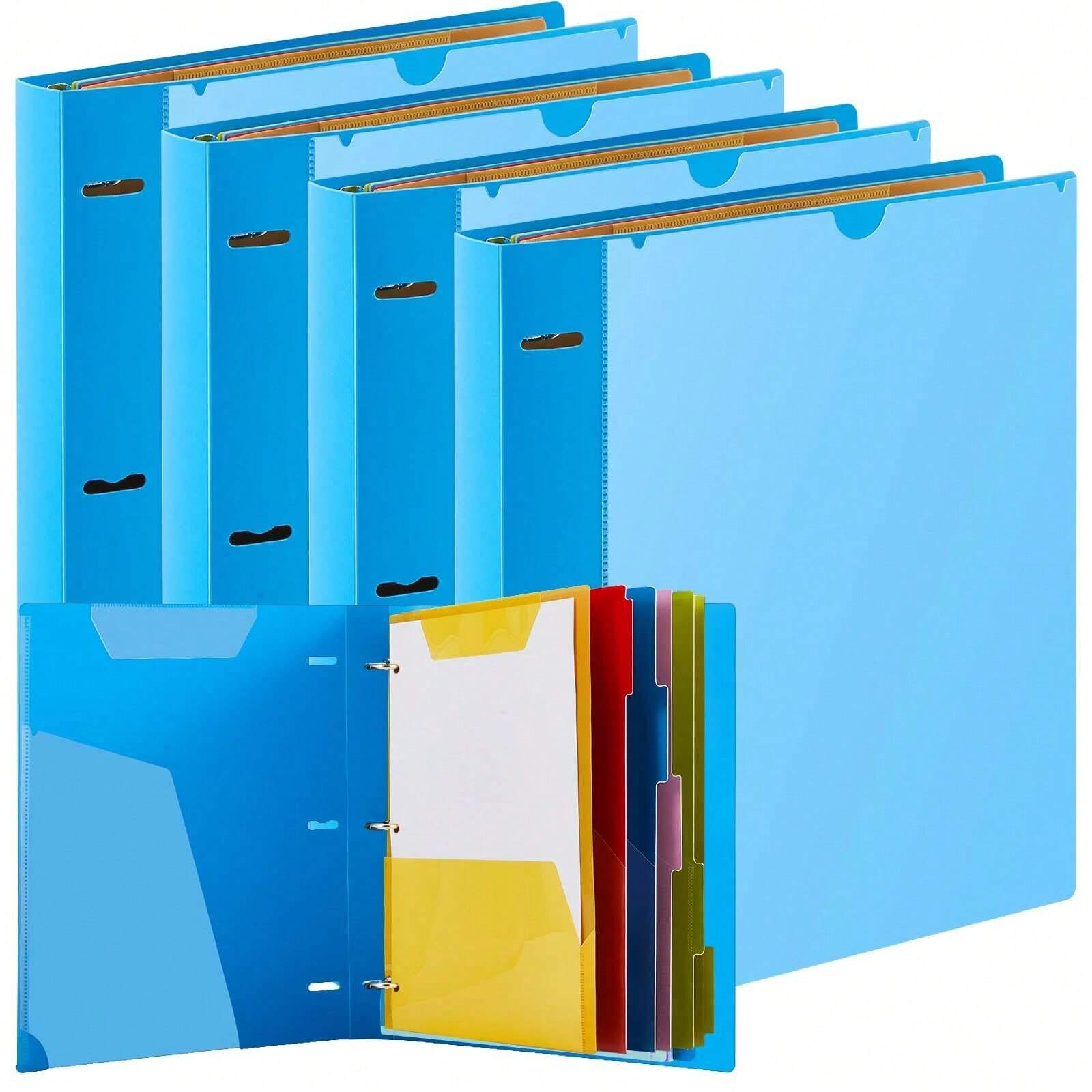 4 Pack Project Organizer Binder Include 24 Subject Divider With Tabs ...