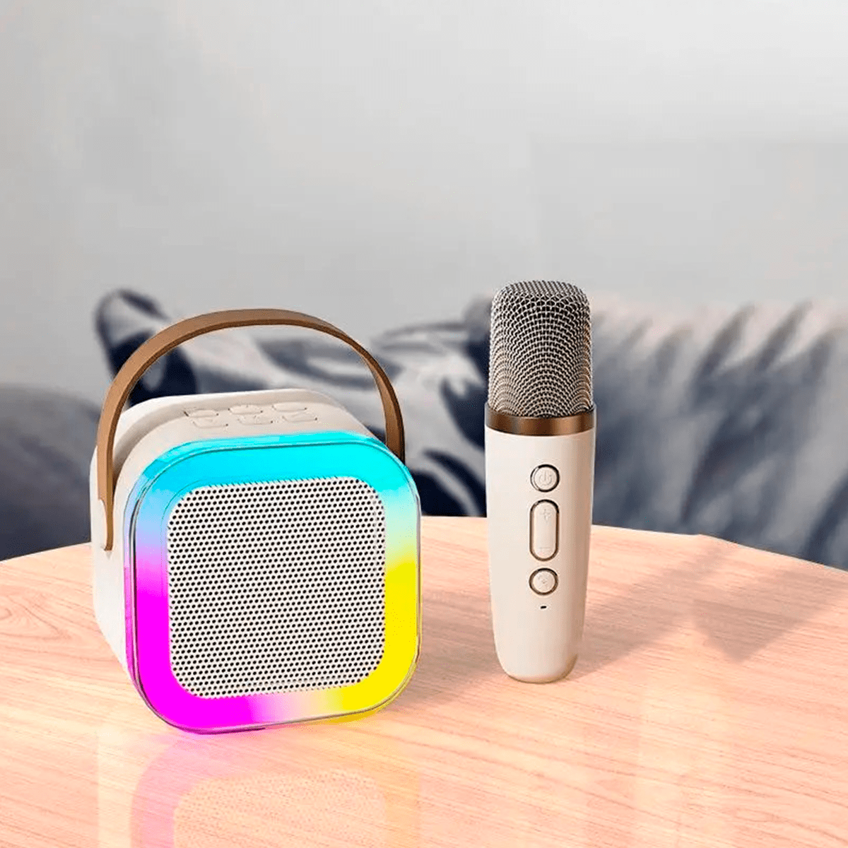 Mini Karaoke Speaker With Bluetooth And Wireless Microphone | SHEIN PT