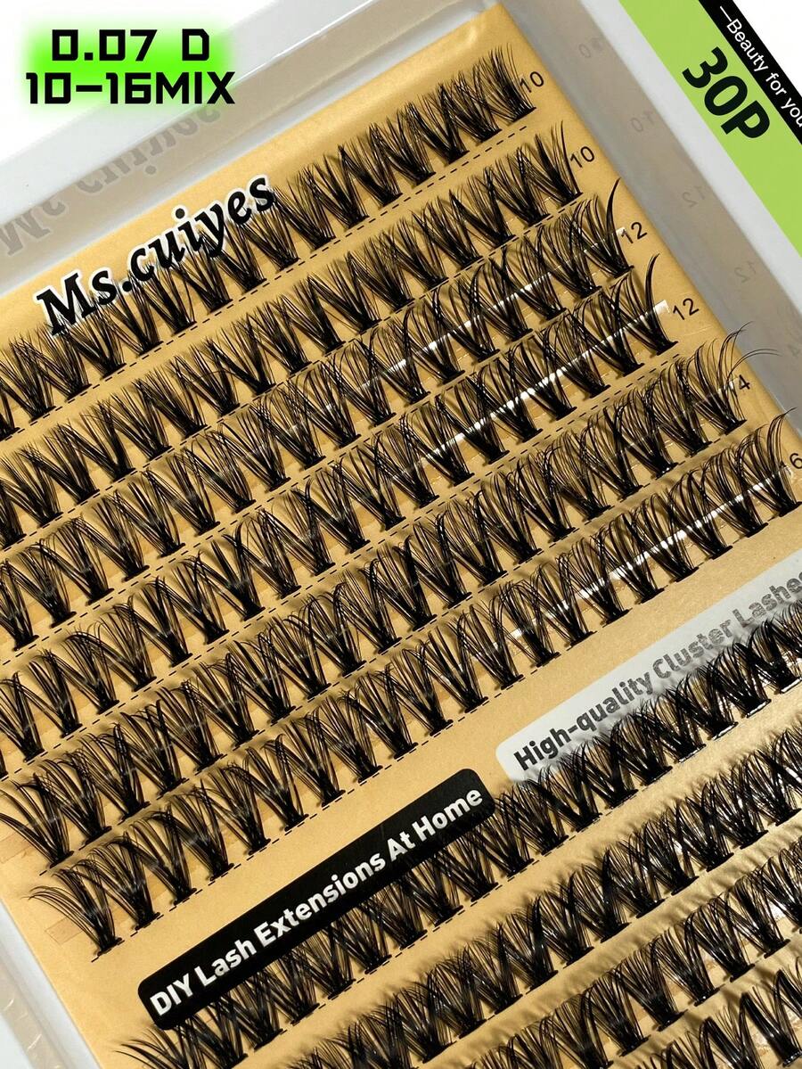Cluster Lashes 240pcs Clusters Individual Lashes 10-16mm Personal DIY ...