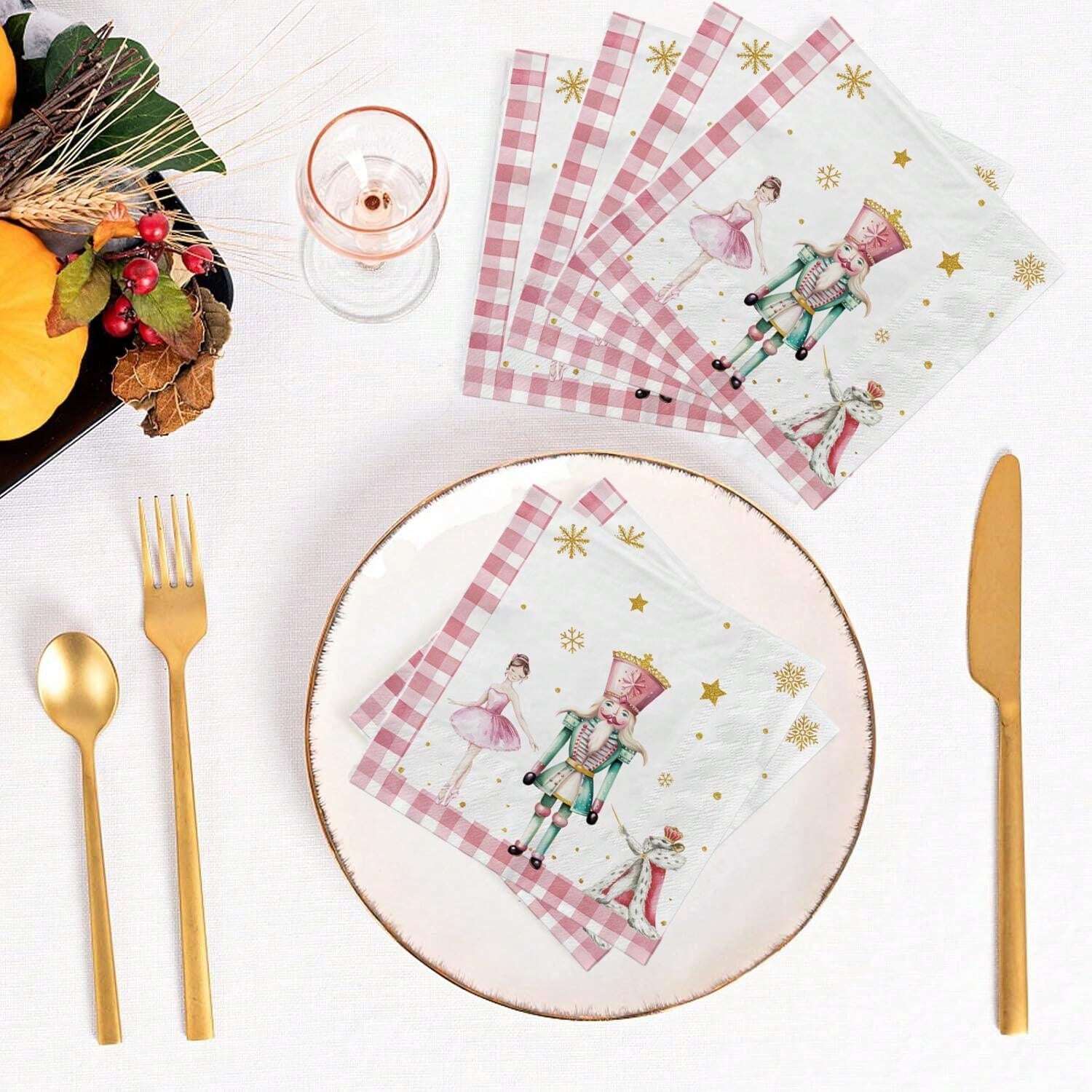 24/48pcs Fairy Tale Theme Paper Napkins With Ballet Girl, Nutcracker ...