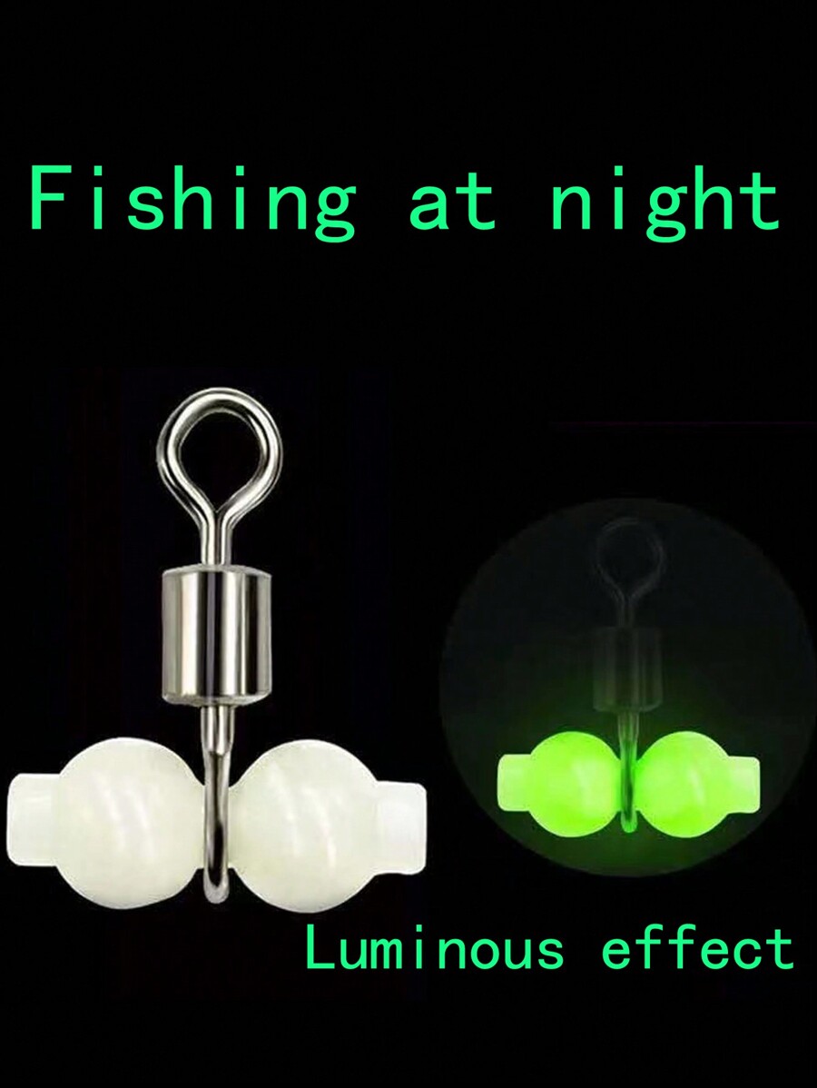 Glow-In-The-Dark Gourd Swivel Snap Ring, Fishhook Trotline Connector ...