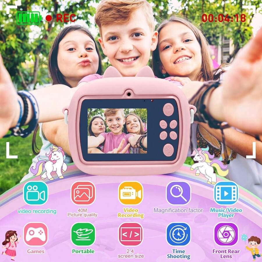 Instant Camera Toys For Kids 3-12 Years, Girls, Boys, Christmas And ...