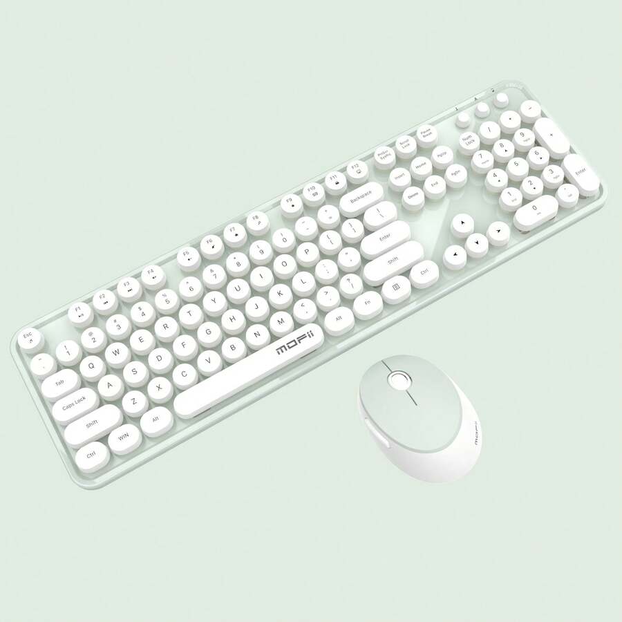 Mofii Mofii Sweet Solid Color Keyboard And Mouse Set Combo High