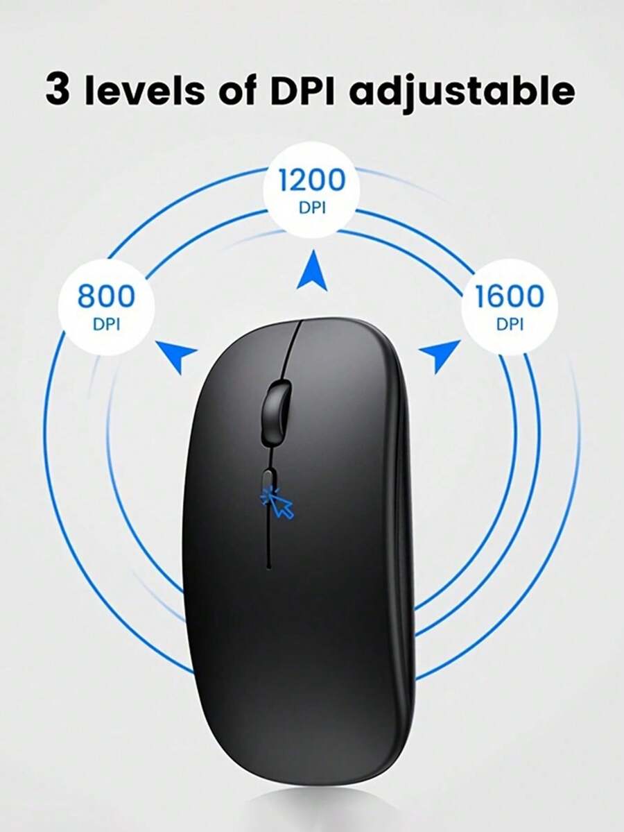 Wireless Mouse Charging Silent Mouse Four-Way Wheel For Rechargeable ...