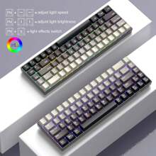 Teclado de juego mecánico de 60% MageGee-Box, conmutador RGB ...
