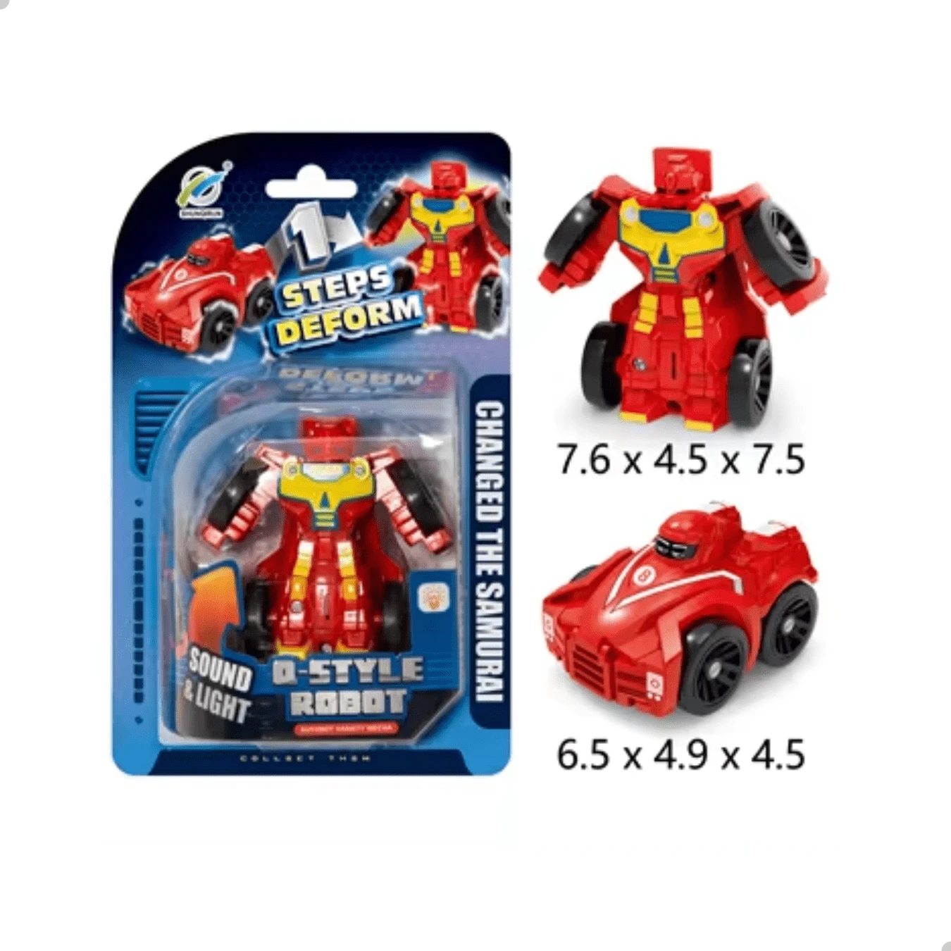 Mecha Robot Toy Transformer Car Plastic Cart Q-Style Robot DuteToys DTE ...