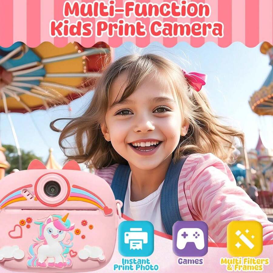 Instant Camera Toys For Kids 3-12 Years, Girls, Boys, Christmas And ...