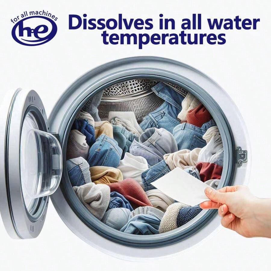 60 Loads (30 Sheets) Laundry Detergent Sheets, Ultra Concentrated ...