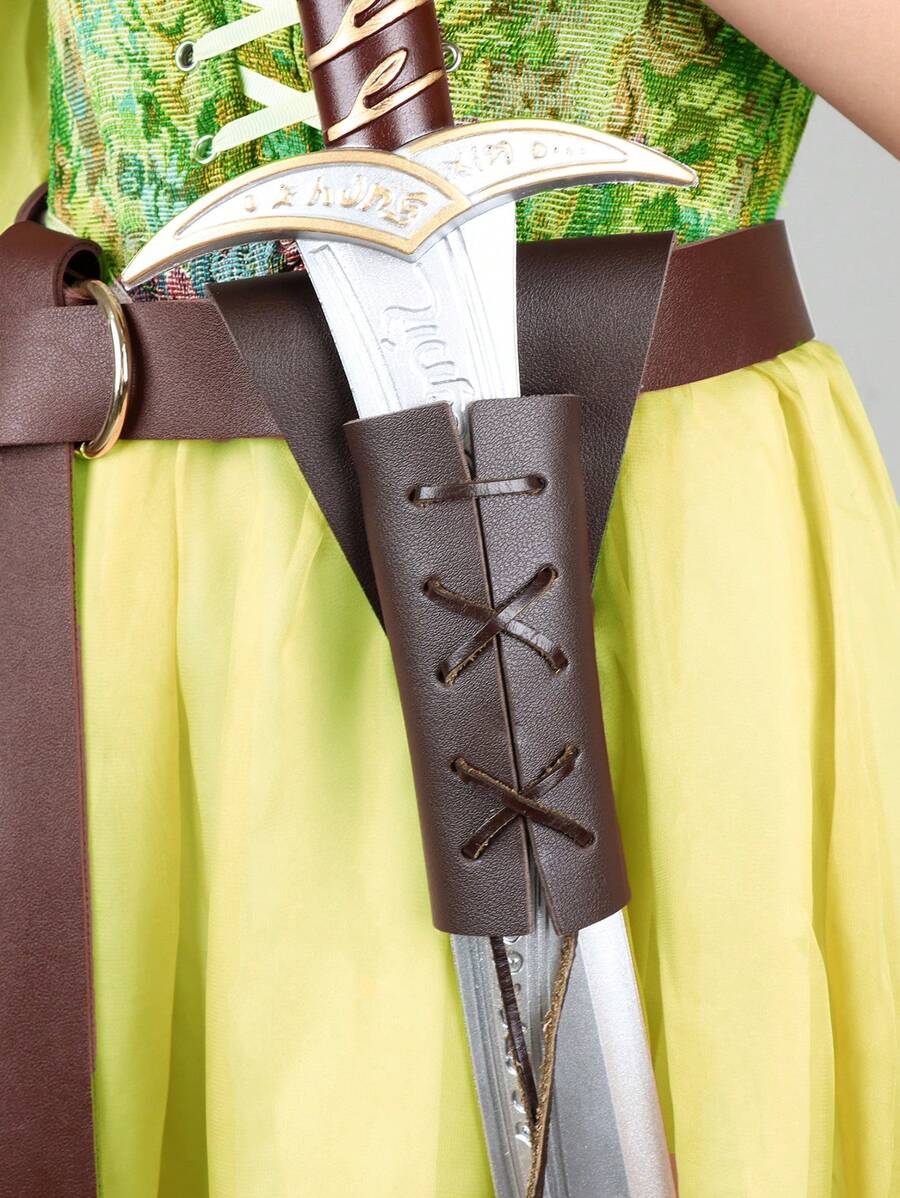 1PC Medieval Knight PU Leather Scabbard Pirate Sword Holster Bag For ...